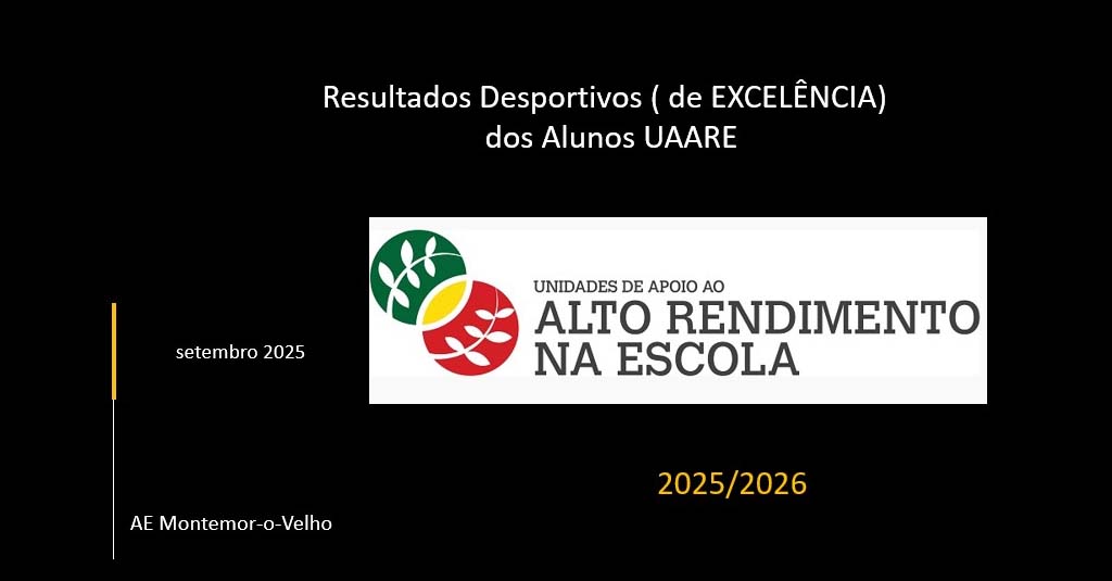 Resultados Desportivos (de EXCELÊNCIA) dos Alunos UAARE – Agrupamento ...